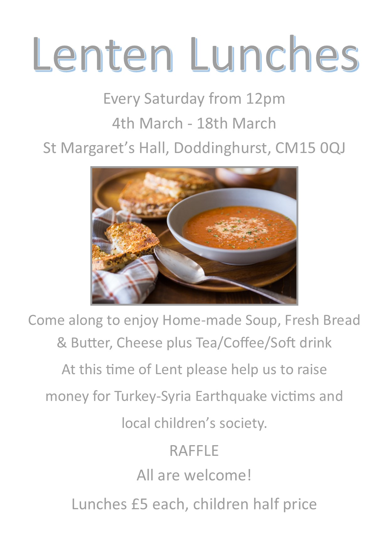 Lenten Lunches – Catholic Parish Ongar